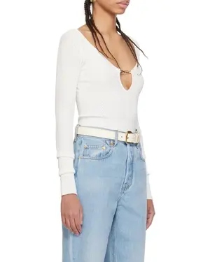 Jacquemus Long-sleeved T-shirt - White