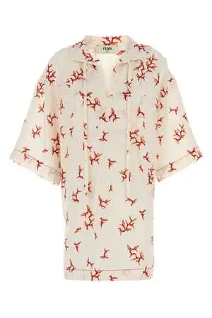 Fendi Printed Linen Kaftan - Multicolor