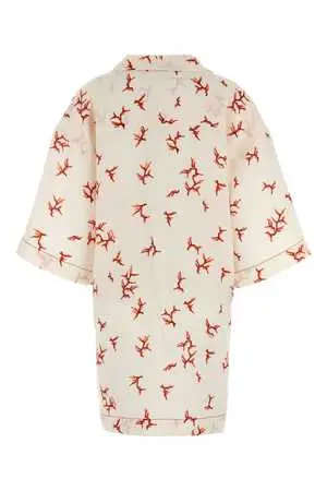 Fendi Printed Linen Kaftan