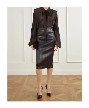 TOM FORD Pleated Pussy-bow Buttoned Shirt