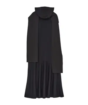 JIL SANDER Fine Knit Wool Blend Midi Dress