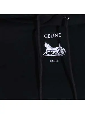 Celine Long-sleeve Hooded Sweatshirt