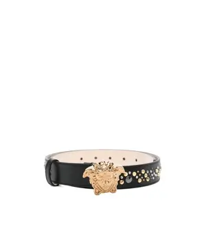 Versace Studded Leather Belt