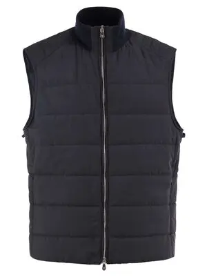 Brunello Cucinelli Removable-gilet Single-breasted Wool Blazer - Navy Blue