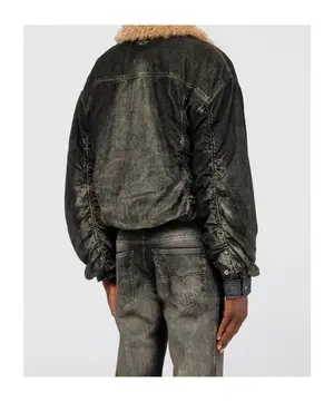 DIESEL® D-curly-fsj Trucker Denim Jacket - Black