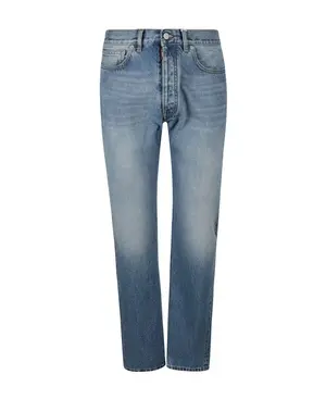 MAISON MARGIELA Classic 5 Pockets Straight Leg Jeans - Blue