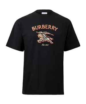 Burberry Simple Short-sleeved T-shirt - Black