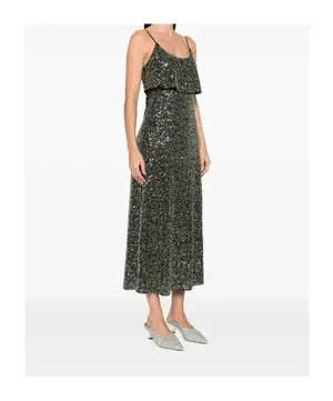 Rabanne Sequin-layered Midi Dress