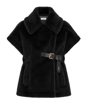 Max Mara Belted Faux-fur Gilet - No