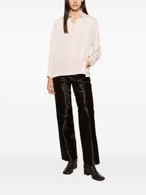 Max Mara Concealed Placket Long Sleeve Top