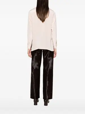 Max Mara Concealed Placket Long Sleeve Top