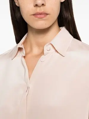 Max Mara Concealed Placket Long Sleeve Top