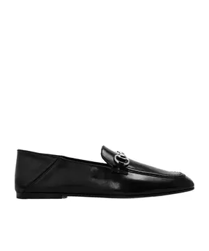 Gucci Polished Leather Loafer - Black