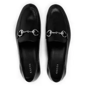 Gucci Polished Leather Loafer - Black