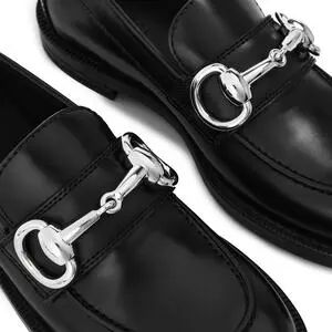 Gucci Smooth Leather Loafer Decorated