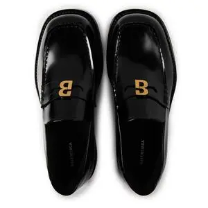 Balenciaga Polished Leather Loafer