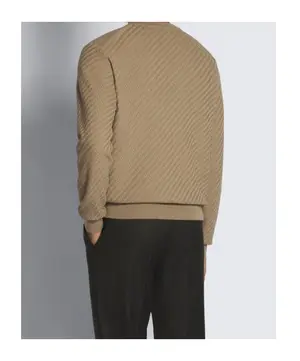 Brioni Textured Crew-neck Knitted Sweater