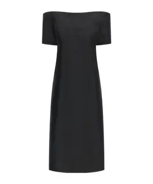 JIL SANDER Off-the-shoulder Dress - Black