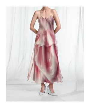 MAISON MARGIELA Trompe L'oeil Organza Slip Dress