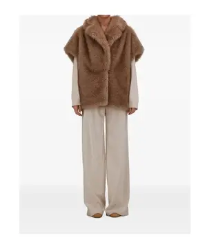 Herno Tocco Long Hair Faux Fur Vest - No