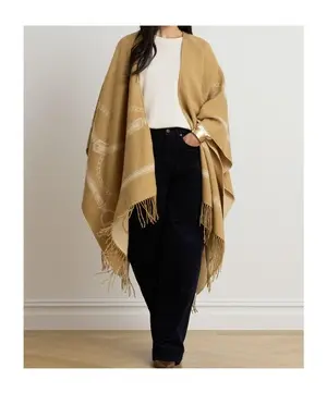 Ralph Lauren Open-front Fringed Poncho
