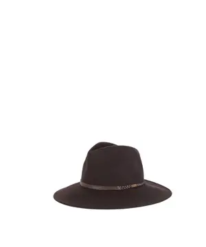 Barbour Wide-brim Felt Hat - Dark Brown