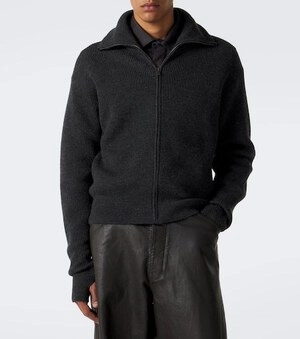 LEMAIRE Knit Wool Zip-up Cardigan