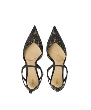 Fendi Tulle Medium-heeled Slingbacks