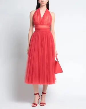 Dolce & Gabbana Sleeveless Solid Chiffon Dress