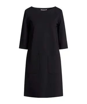 Max Mara Solid-colored Stretch Dress - Blue