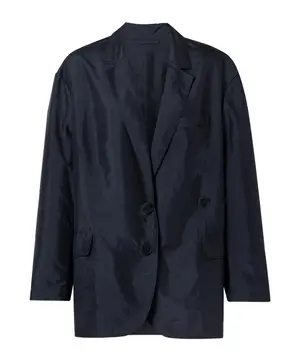 Tibi Oversized Shell Blazer - Black