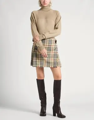 Burberry Classic Printed Wool Midi Skirt