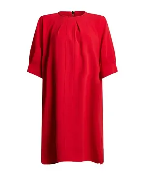 Max Mara Simple Solid-color Dress - Red