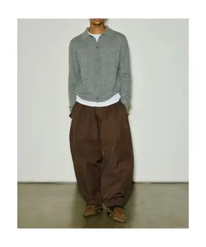 ENTIRE STUDIOS Button-up Polo-collar Cardigan