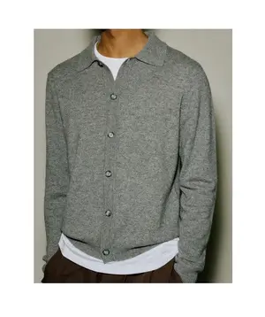 ENTIRE STUDIOS Button-up Polo-collar Cardigan