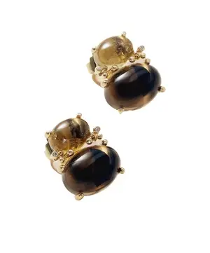 OLE LYNGGAARD COPENHAGEN Tourmaline And Diamond Earrings - Black