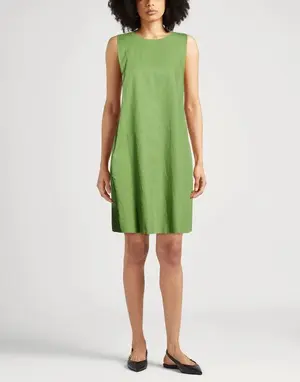 Max Mara Sleeveless Solid Round-neck Dress