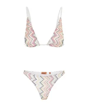 Missoni Shiny Herringbone Swimsuit - No