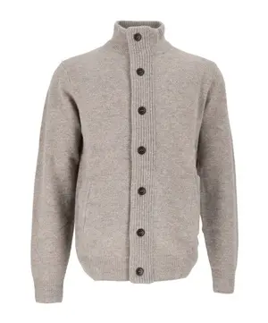 Barbour Stand Collar Button Knit Cardigan - No