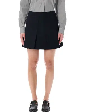 A.p.c. Pleated Mini Skirt - Blue