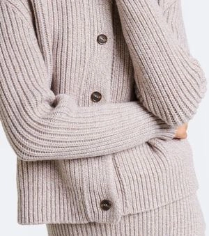 Magda Butrym Ribbed-knit Wool Cardigan