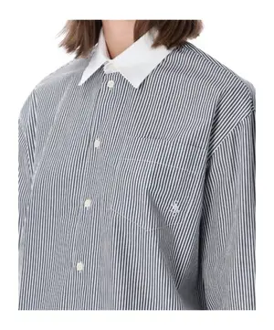 SPORTY  RICH Sporty Rich Oversized Striped Shirt