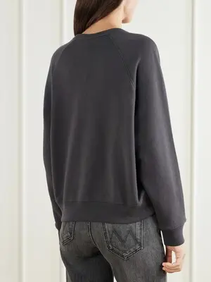 MOTHER Printed Cotton Sweatshirt
