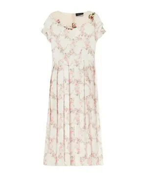 Simone Rocha Floral-printed Midi Dress - No