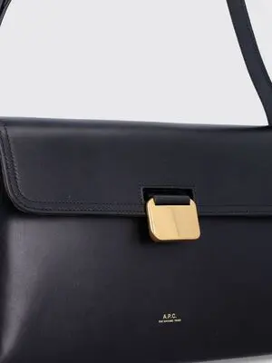 A.p.c. Simone Leather Shoulder Bag - Black