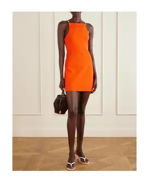 Cult Gaia Open-back Embellished Stretch Mini Dress