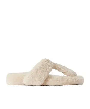AQUAZZURA Shearling Sandals