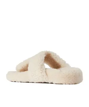 AQUAZZURA Shearling Sandals