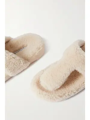 AQUAZZURA Shearling Sandals