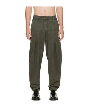 ENTIRE STUDIOS Pleated Casual Trousers - Green